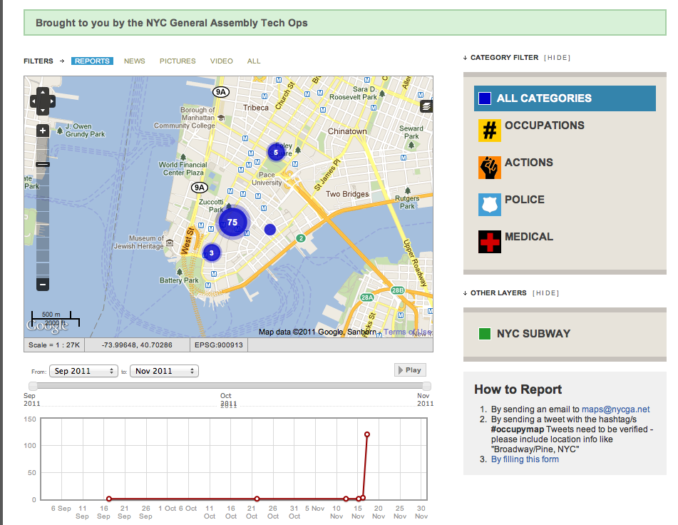 #OccupyMap enables #ows participants to surveil police actions ...